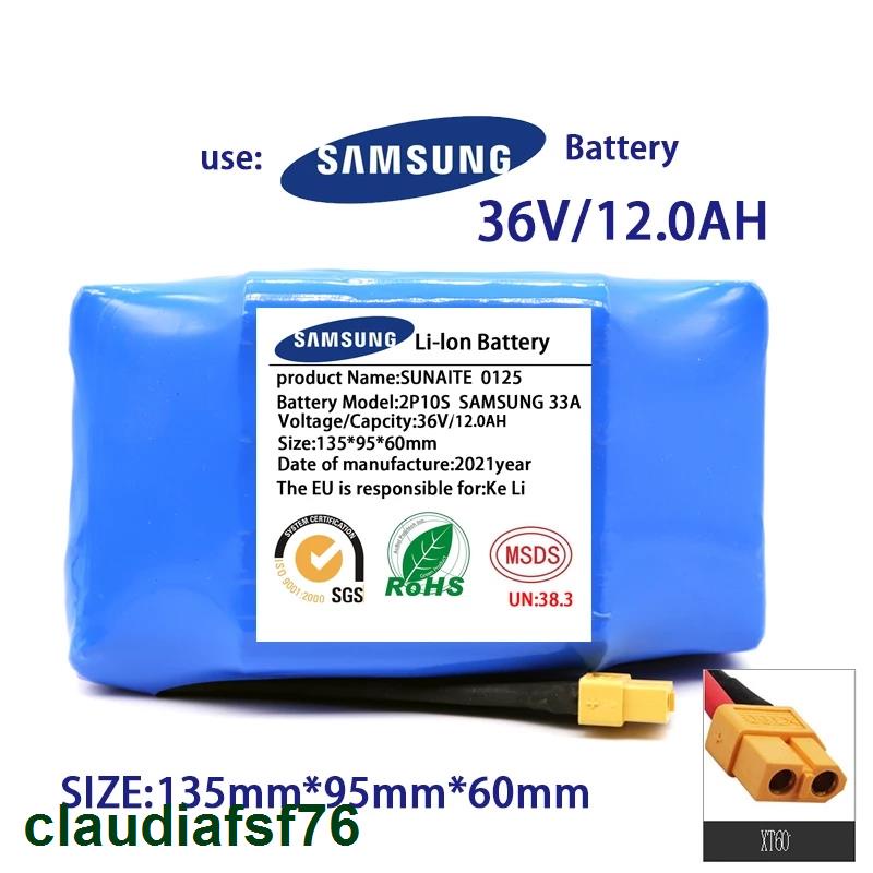 Genuine 36V Battery Packs 12000mAh Rechargeable Lithium ion battery for ...