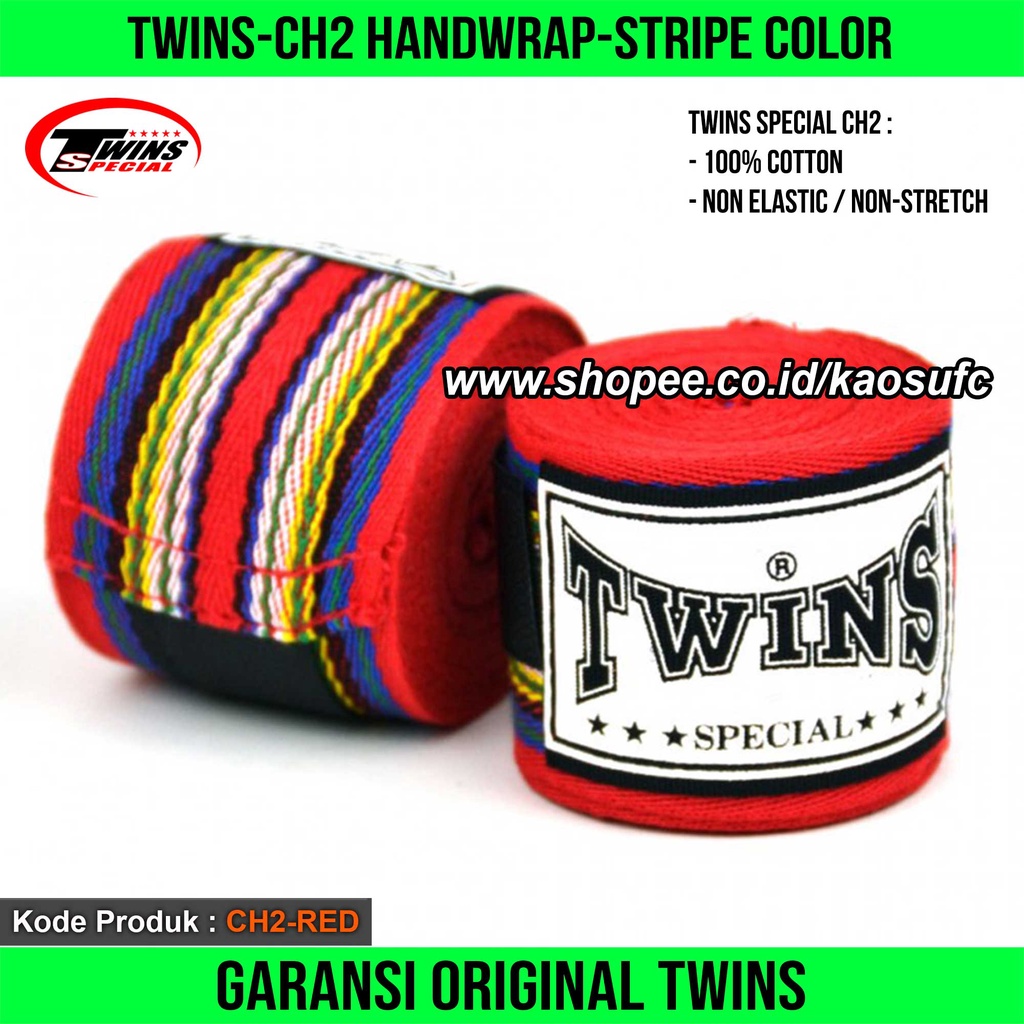 Handwrap Twins CH2 Stripe, Hand Wraps Muay Thai Twins CH2 Stripe ...