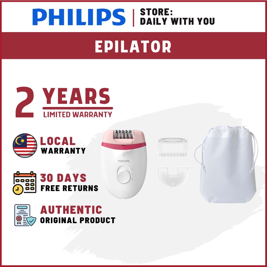(Ready Stock) Philips Satinelle Essential Corded Compact Epilator BRE255 | Shopee Malaysia