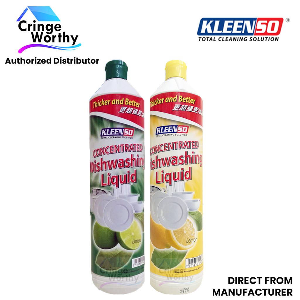 KLEENSO Concentrated Lemon Dishwashing Liquid 900ml + KLEENSO ...