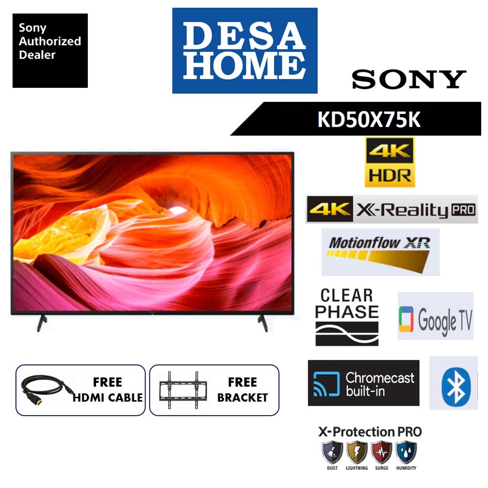 Sony 50 Inch 4K Ultra HD High Dynamic Range (HDR) Smart TV Google TV ...