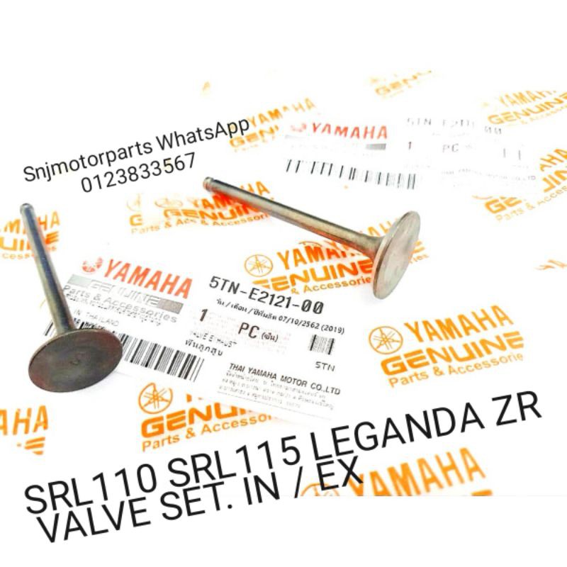 SRL110 SRLZ SRLZR LEGENDA115 SRL115 LEGENDA 110 SRL105 VALVE SET IN ...