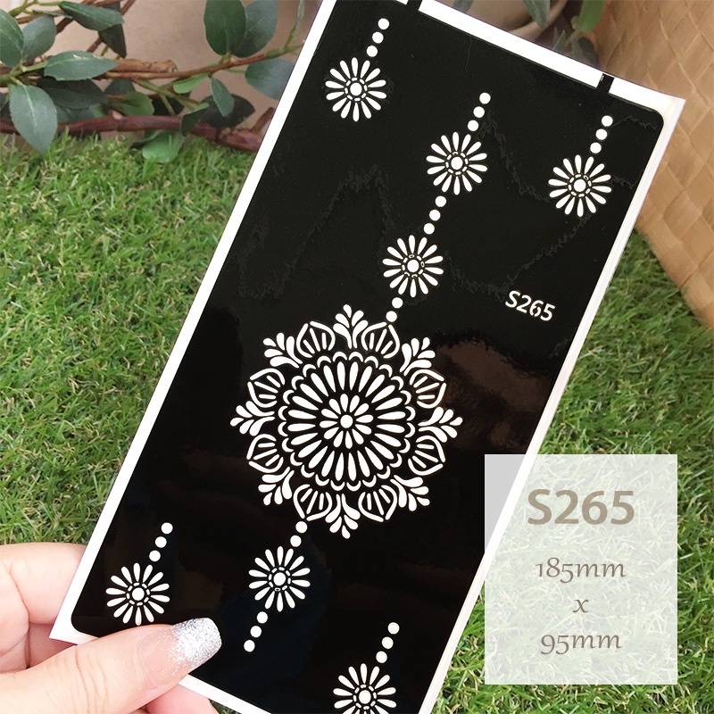 [Malaysia Stock] 24 Template Inai Pengantin Sticker Inai Henna Bride ...
