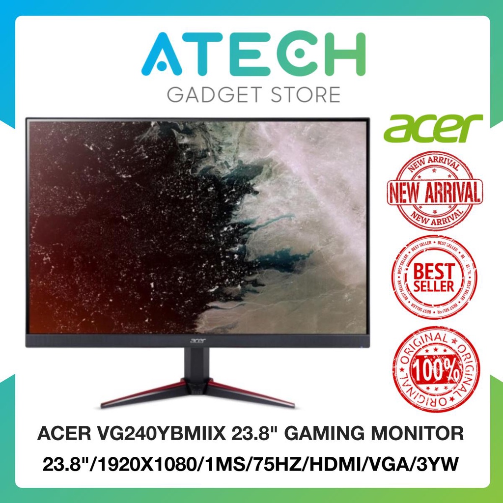 ACER NITRO VG240YBMIIX 23.8" FULL HD GAMING MONITOR 23.8"/1920X1080/1MS ...