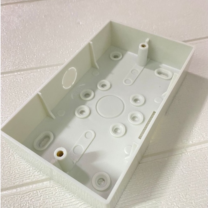 PVC 3X3 SURFACE NUT SWITCH BOX (GOLD BLACK GRAY WHITE)PLUG COVER ...