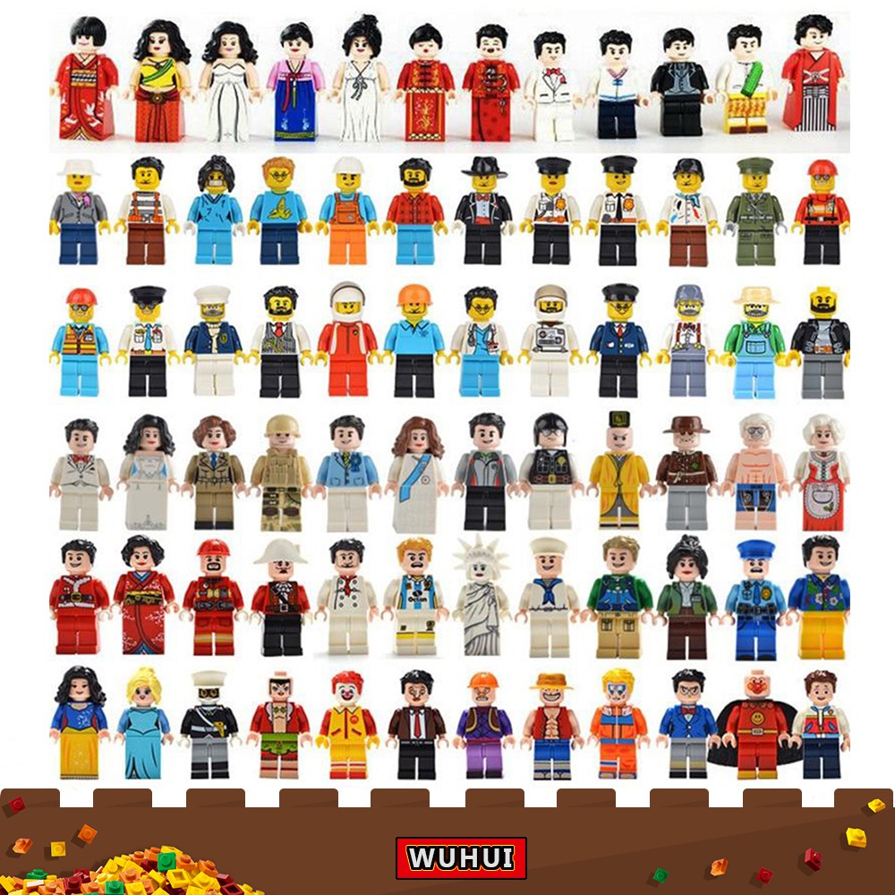 WUHUI 24pcs Lego City Figures Toys Building Set Lego Toys Building ...