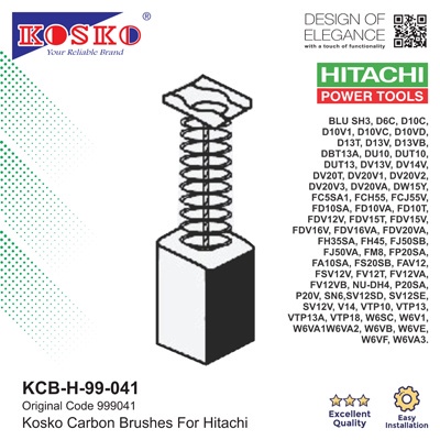Kosko KCB-H-99-041 Carbon Brushes For Hitachi x 2sets Berus Karbon 碳刷 | Shopee Malaysia