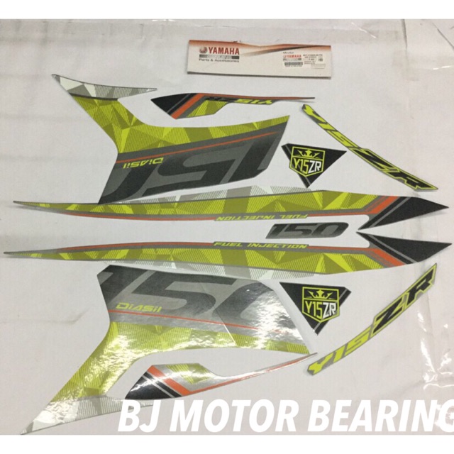 YAMAHA Y15 Y15Z Y15ZR V2 STICKER SET STRIPE SET 100% HLY ORIGINAL ...
