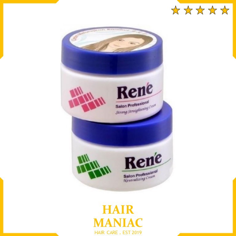 Rene Rebonding Hair Strong Straightening Cream 120ml + Neutralizer ...