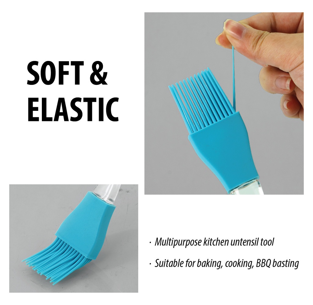 HOME PERFECT Silicone Brush, BBQ Grill Baking Butter Pastry Brush ...