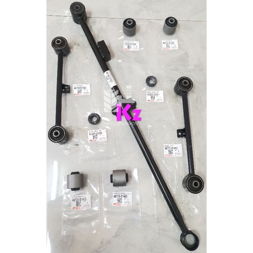 1 SET 9PCS - PERODUA KEMBARA J100 E/J102E /J122E- REAR LATERAL ARM ...