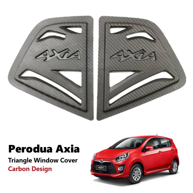 Perodua Axia Window Cover Rear Side 3d Carbon Window Triangle Mirror ...
