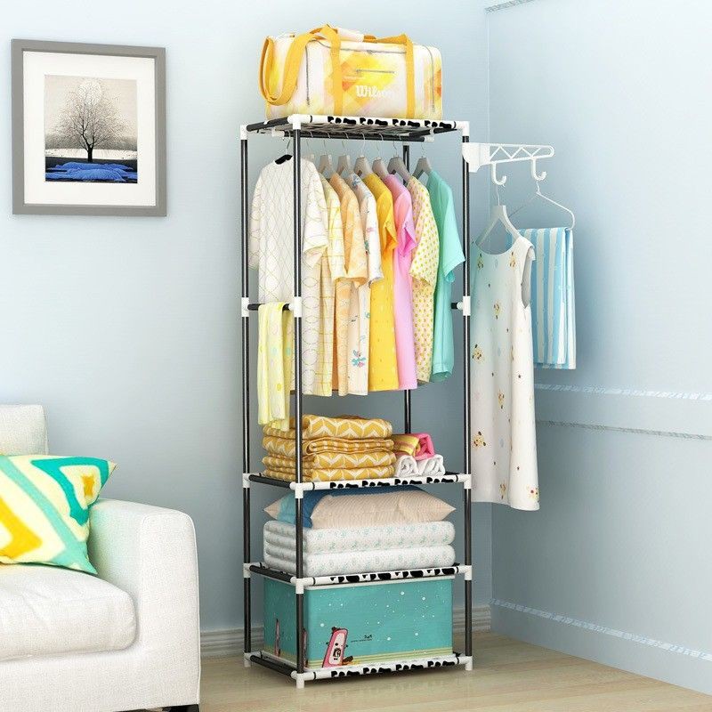 READY STOCK Korean Multipurpose Cloth Organizer Rack Wardrobe Rak Baju ...