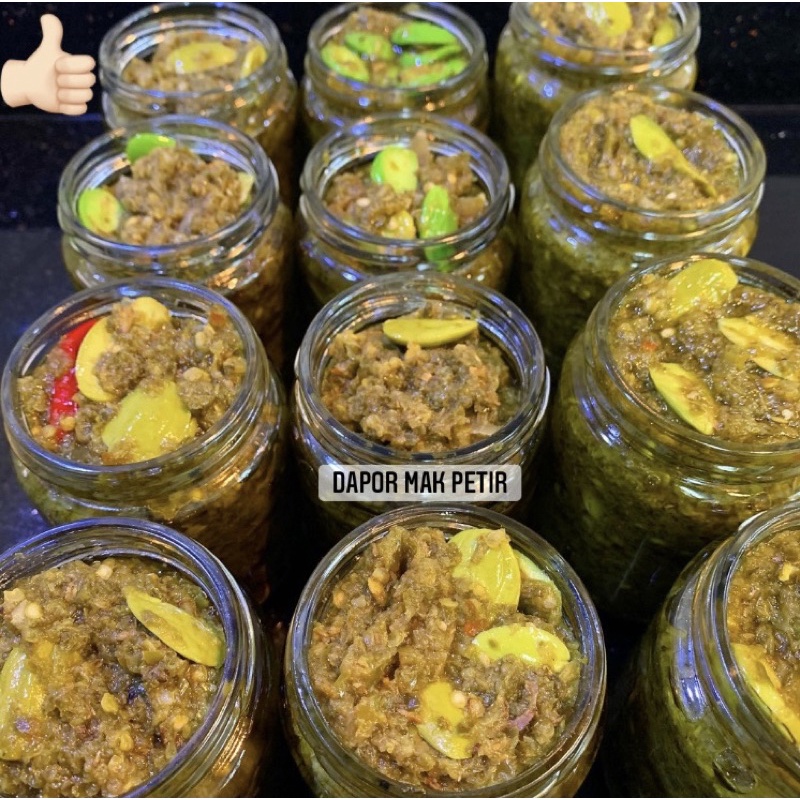 SAMBAL HIJAU PETAI, PETAI BANYAK, PEDAS SEDAP 210 gram++ [New Botol ...