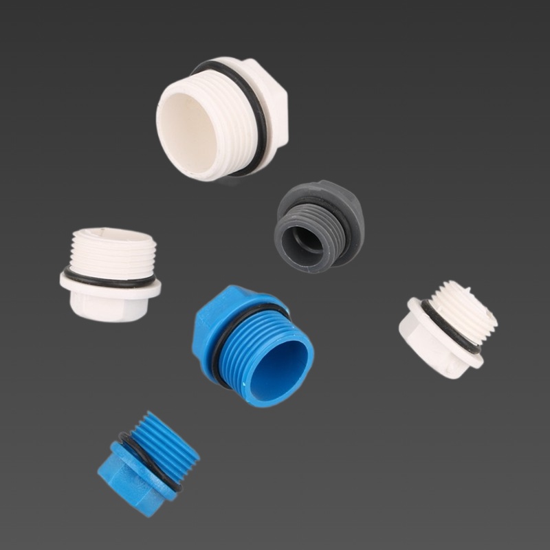 5pcs 20/25/32mm PVC Male Thread End Cap Pipe Plug Cover Garden Aquarium ...