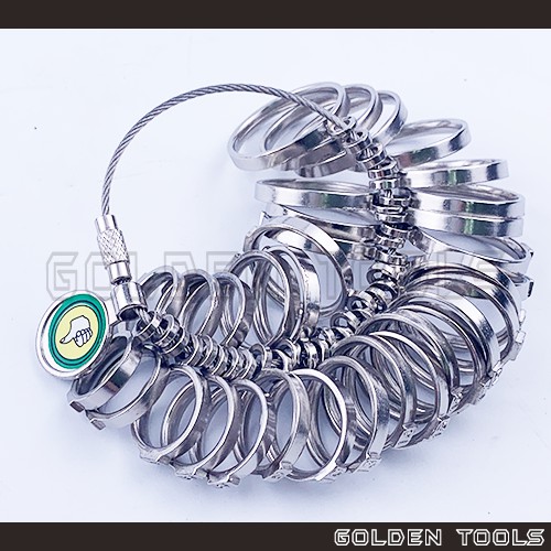 Stainless Steel Ring Sizer Pengukur Saiz Jari HK Size Standard No.1-33 ...