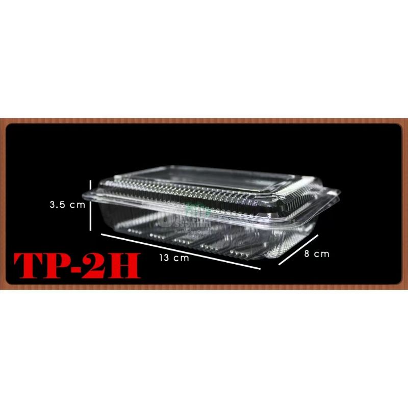 OPS TP-2H Clear Food Container / Bekas Makanan OPS TP-2H (100pcs ...