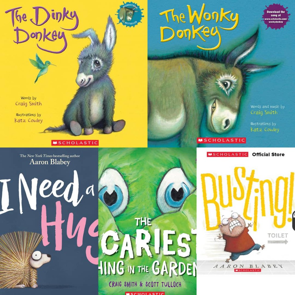 Scholastic - The Dinky Donkey/ I Need a Hug / The Wonky Donkey | Shopee ...