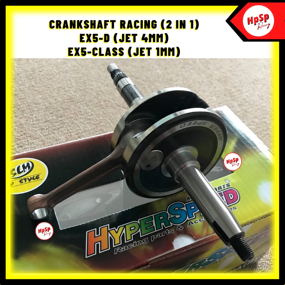 CRANKSHAFT EX5 EX5DREAM: HPSP RACING HYPERSPEED CRANKSHAFT RACING (2 IN 1) EX5-D (JET 4MM) / EX5 ...