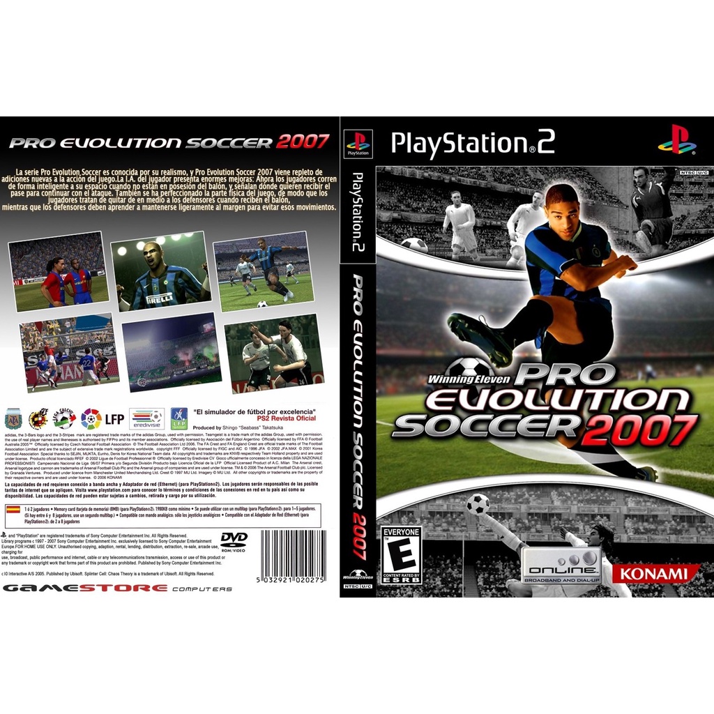 🔥PS2 CD DVD Games🔥 Winning Eleven - Pro Evolution Soccer 2007 (DVD Game) | Shopee Malaysia