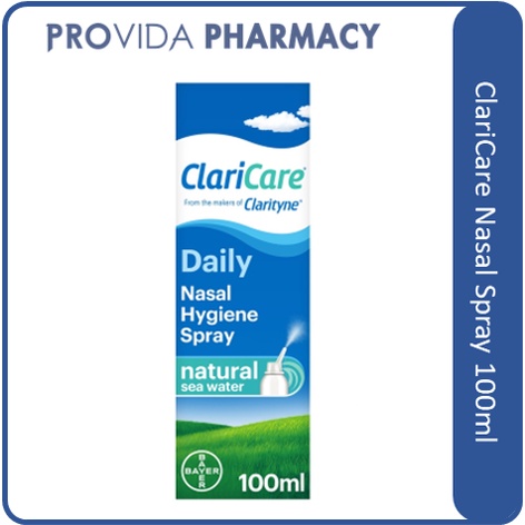 ClariCare Daily Nasal Hygiene Spray 100ml [Exp: 6/2024] | Shopee Malaysia