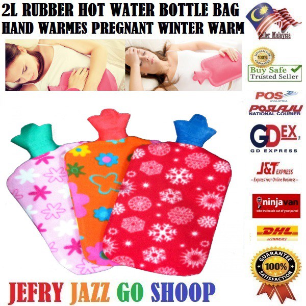 2L BEG BOTOL AIR GETAH LENGKAP COVER KAIN MENGAWAL/MENGEKALKAN SUHU ...