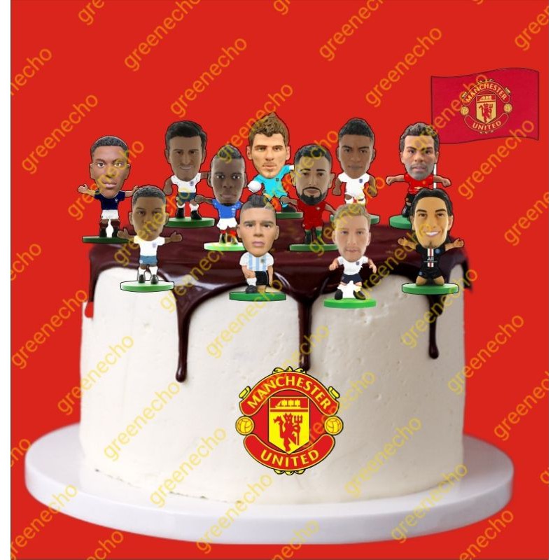 Manchester United mufc player bighead cake topper (1set) | Shopee Malaysia
