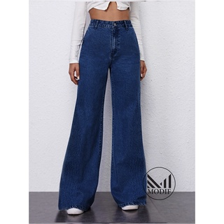 palazo jeans pant for women wide leg high waist denim jeans ladies ...