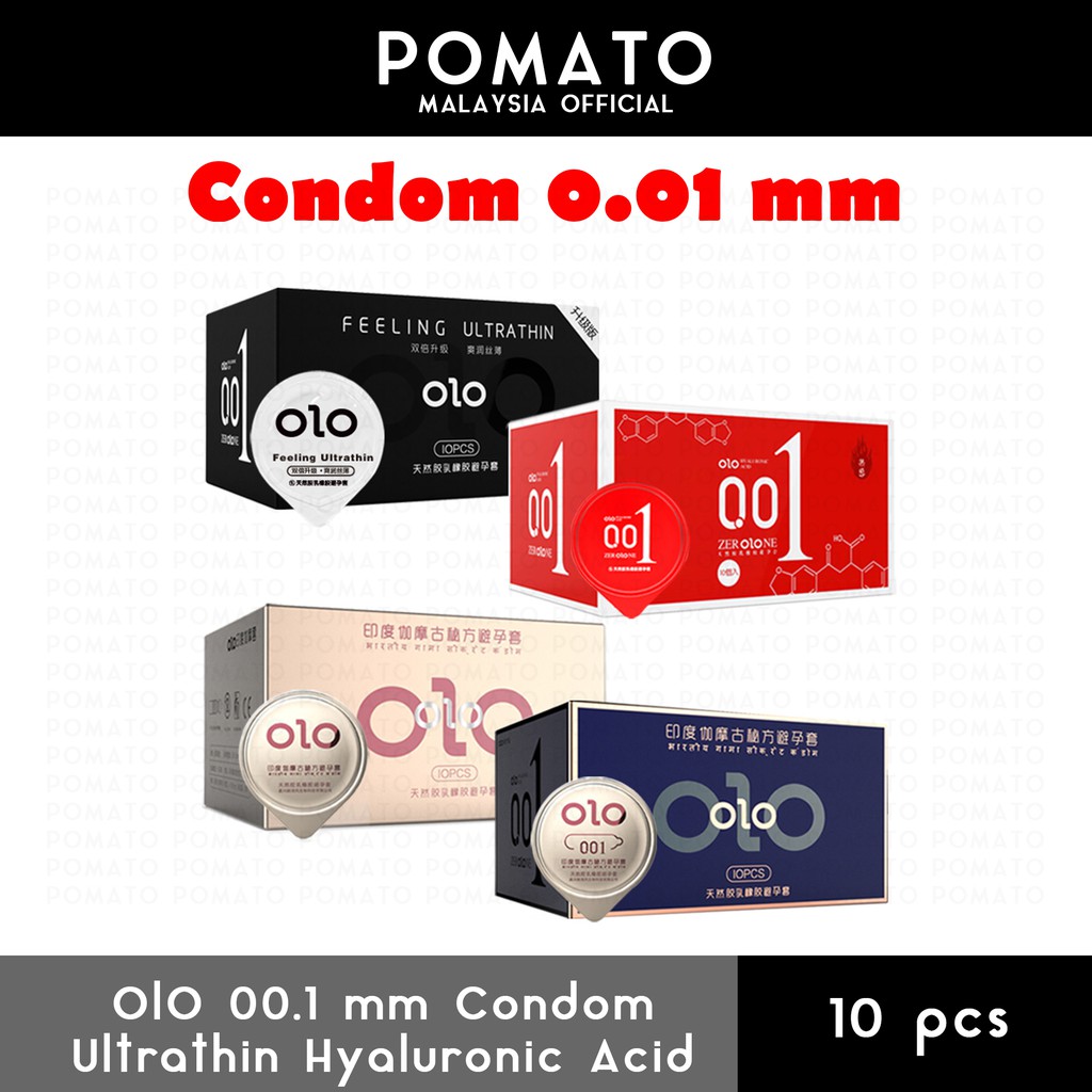 OLO 001 Ultrathin Condom Long Lasting 0.01mm Indian Kama Natural Latex Thinnest Condom | Shopee ...