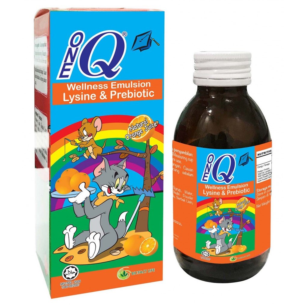 One Q Wellness Emulsion With Lysine & Prebiotic 120ml | Shopee Malaysia