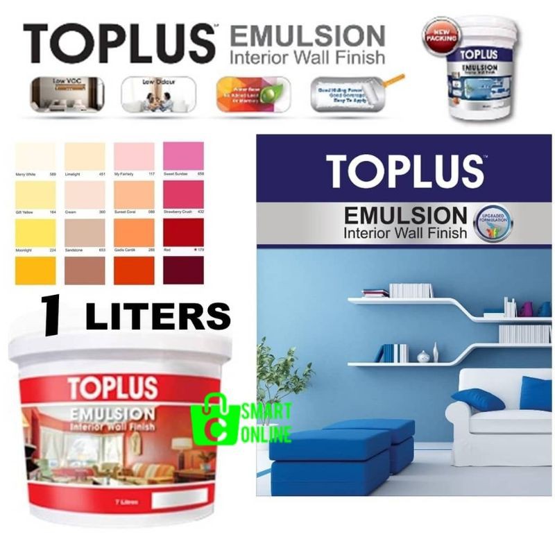 1LITER SMART PAINTS TOPLUS Emulsion PAGE 1 Package Self Packed Cat ...