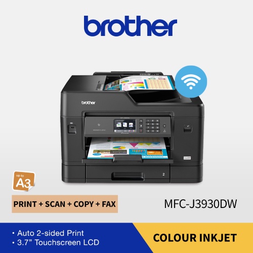 BROTHER MFC-J3930DW A3 PRINTER INK BENEFIT Automatic Duplex Print/Copy ...