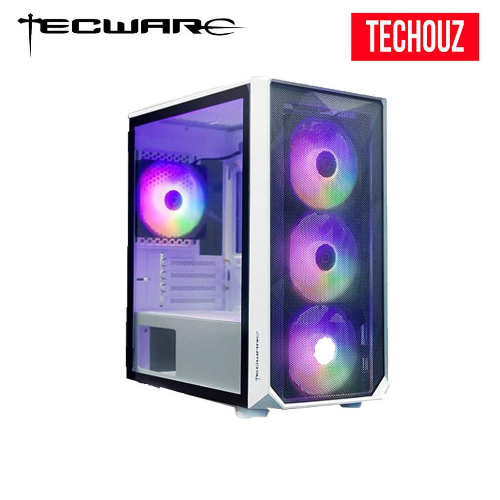 TECWARE FORGE M ARGB TG M-ATX CHASSIS - WHITE | Shopee Malaysia