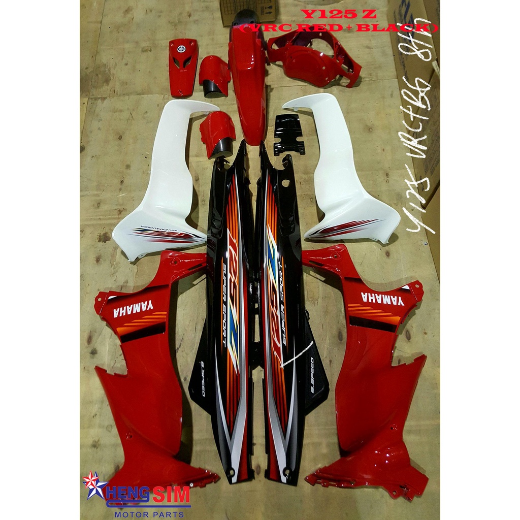 Y125 Z COVER SET (VRC RED, GREY + BLACK, DPBMC BLUE + BLACK, CANDY BLUE ...