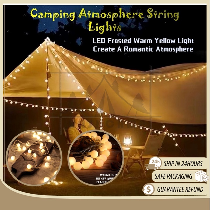 LED Ball String Light Camping Light Fairy Light For Camping Wedding ...