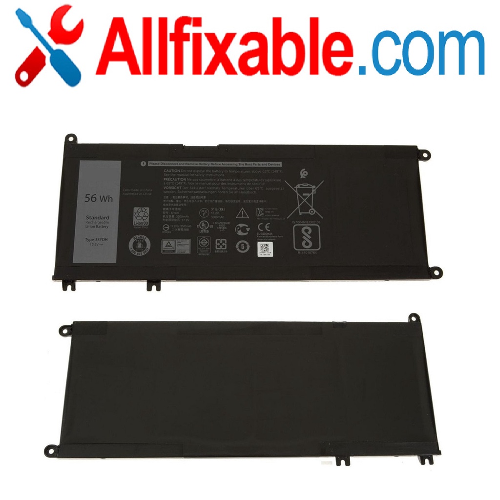 Dell Inspiron G5 3779 G7 5587 G7 15-7558 33YDH 56Wh Laptop Replacement ...