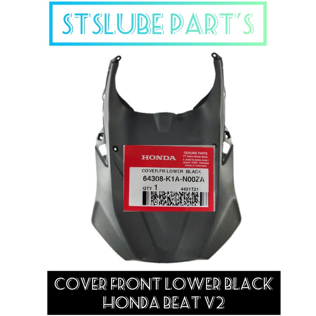 COVER FRONT LOWER BLACK FOR HONDA BEAT V2 (64308-K1A-NOOZA) | Shopee ...