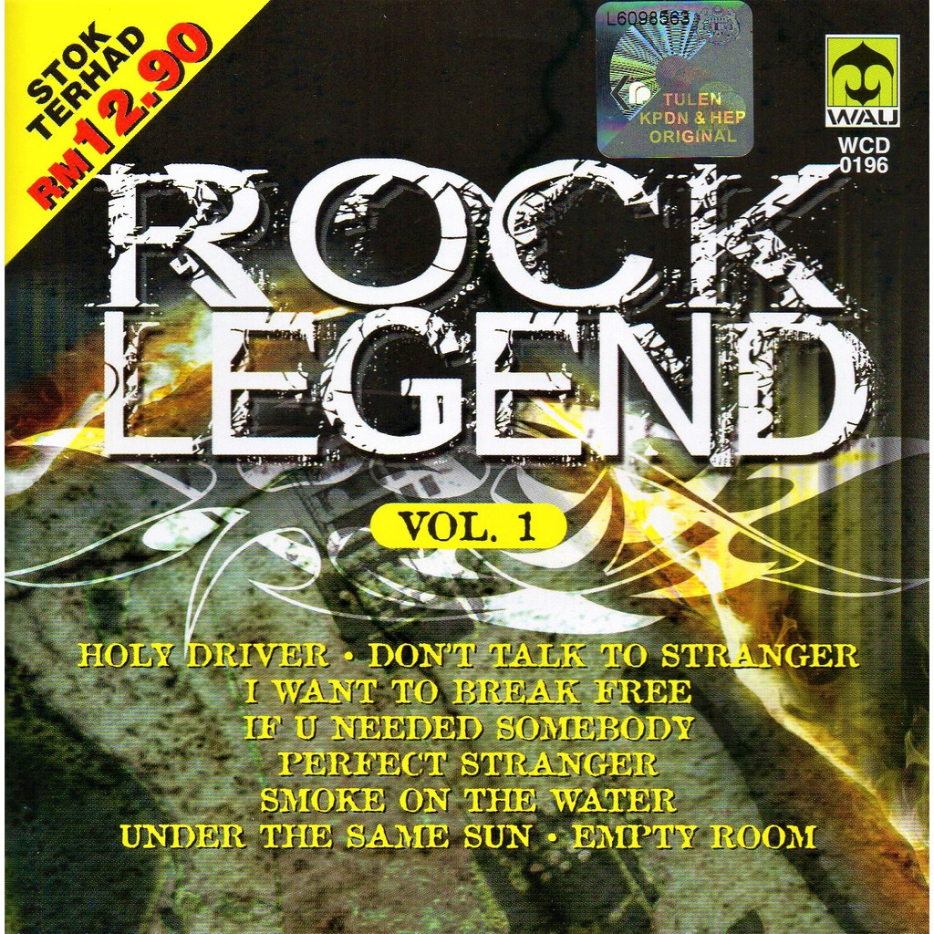 Rock Legend VOL.1 ( CD ) [ Jarr (BDB) Yabang ( Khalifah) Joey ( BPR ...