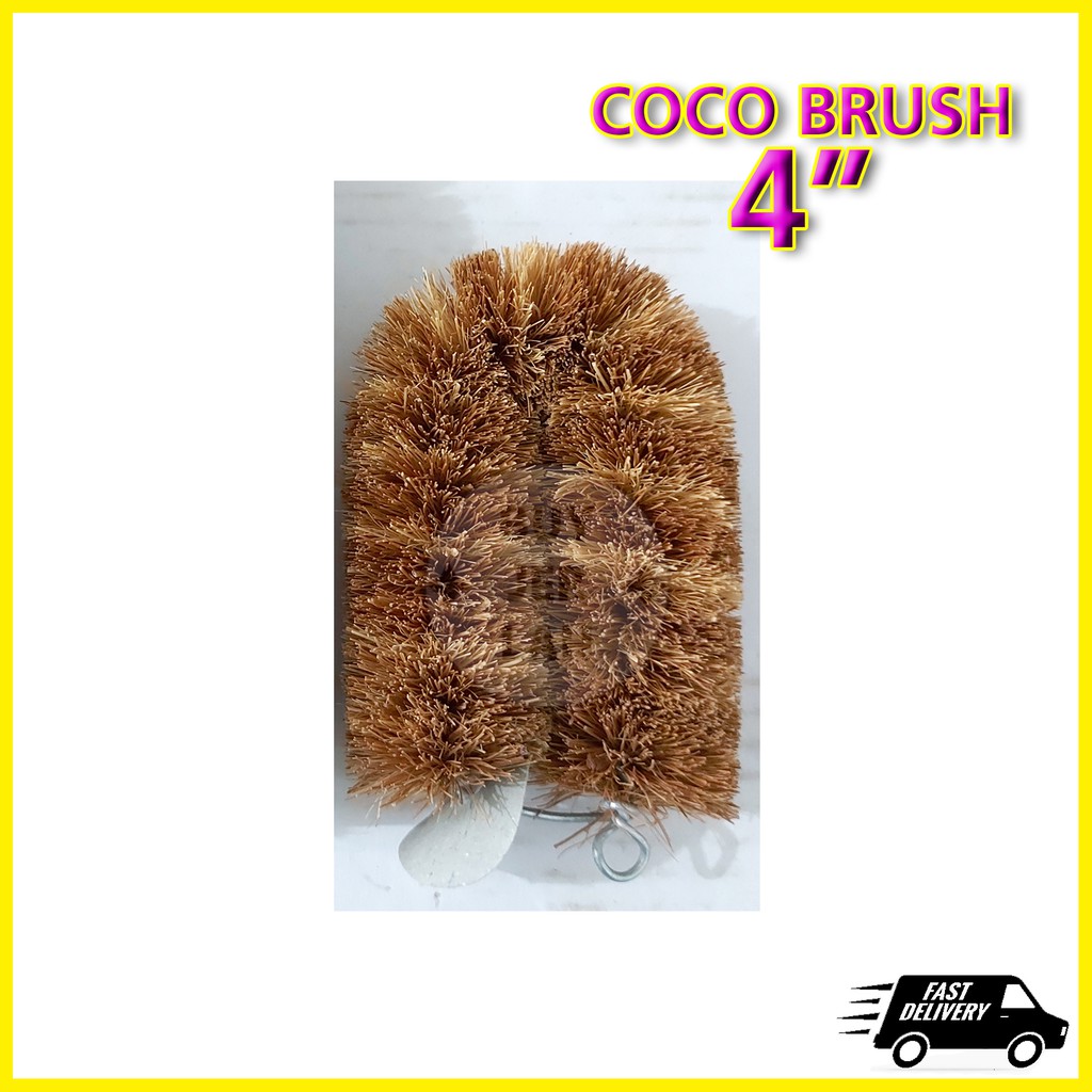 Good Quality Coco Brush Tiger 4“ 6” 鲍鱼刷 Berus Sabut | Shopee Malaysia