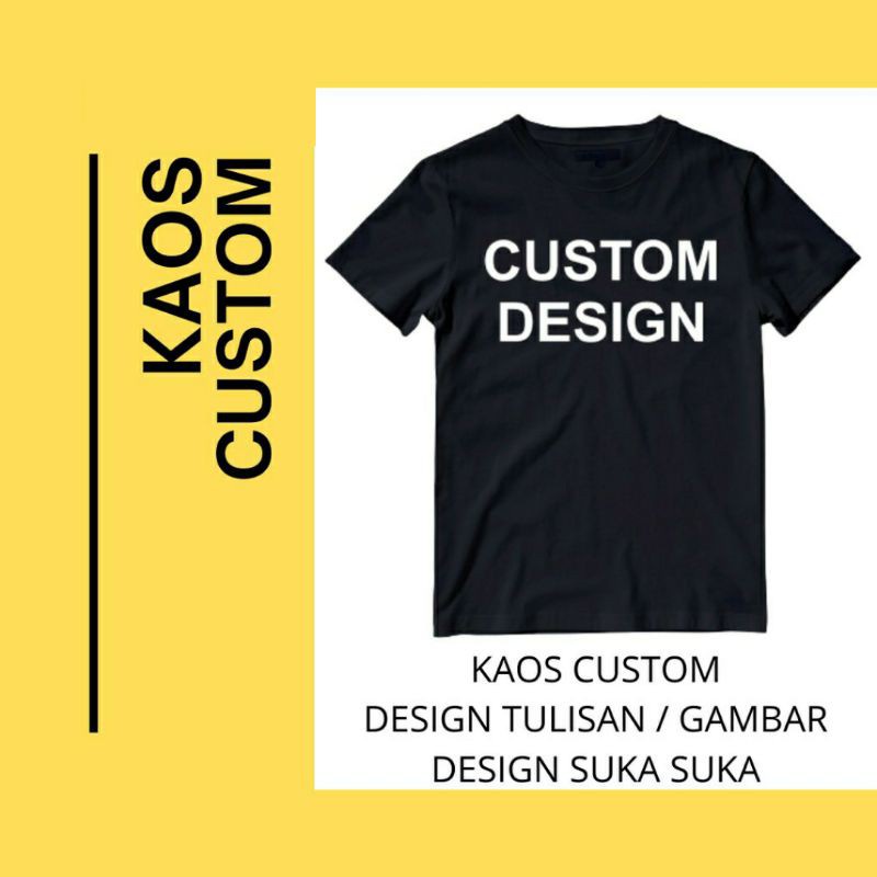 CUSTOM SABLON T-SHIRT PHOTO UNIT PHOTO PICTURE NAME WRITING WORDS OWN ...