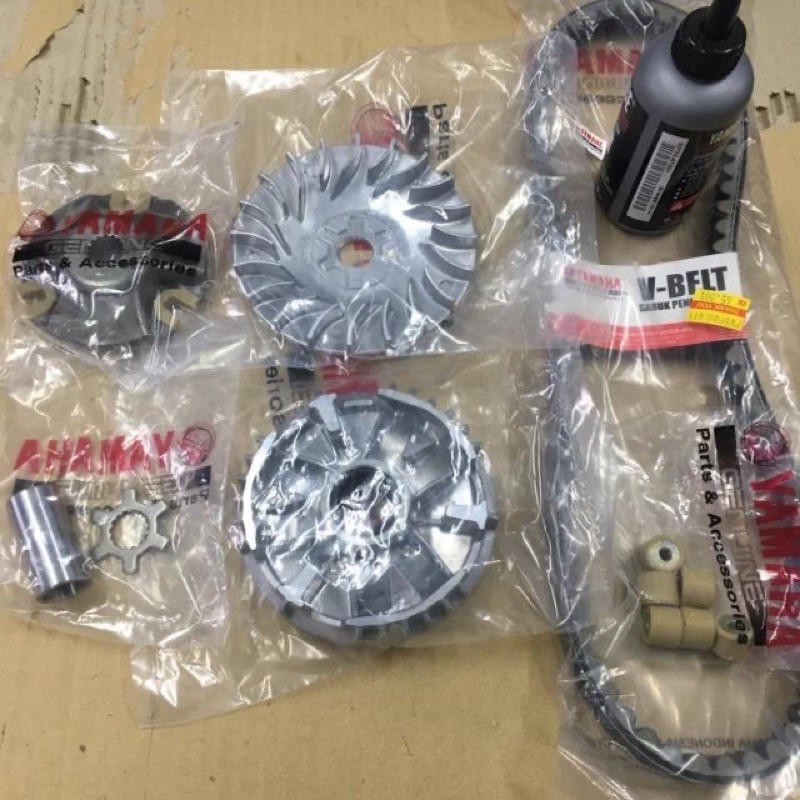 YAMAHA EGO/EGOS/NOUVO/NOUVOS FRONT PULLEY SET CLUTCH YAMAHA SCOOTER FULL SET ORIGINAL | Shopee ...