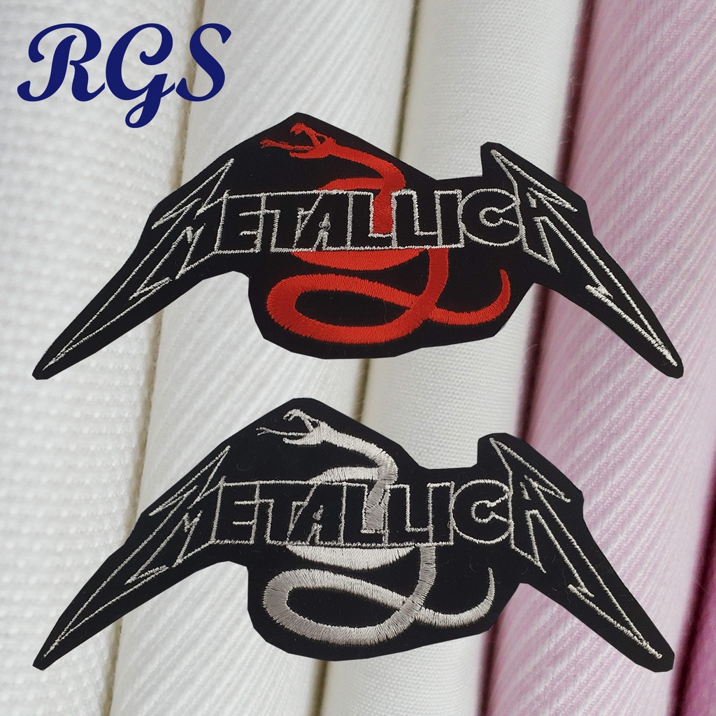 METALLICA With SNAKE Logo Sew On Iron On Embroidered Patches Patch ...