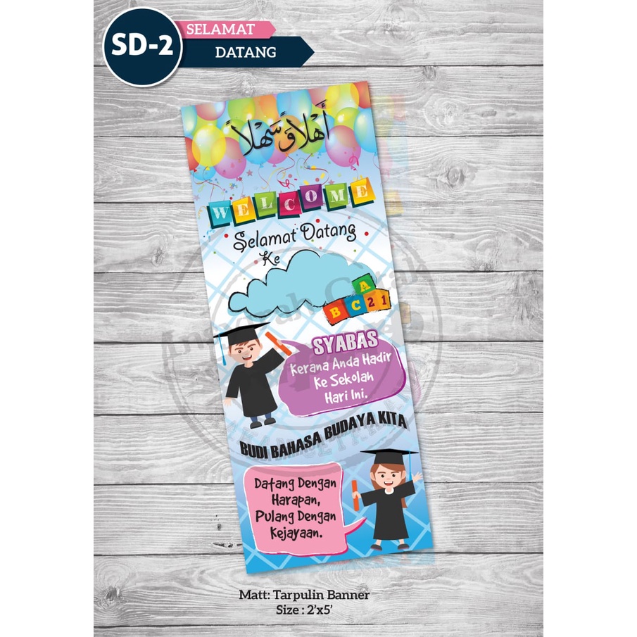 BANTING PINTU KELAS (SELAMAT DATANG / WELCOME) PELBAGAI DESIGN | Shopee Malaysia