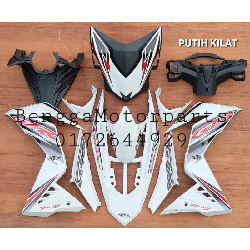 Rs150 V1&V2 Cover Set Custom Putih Kilat | Shopee Malaysia