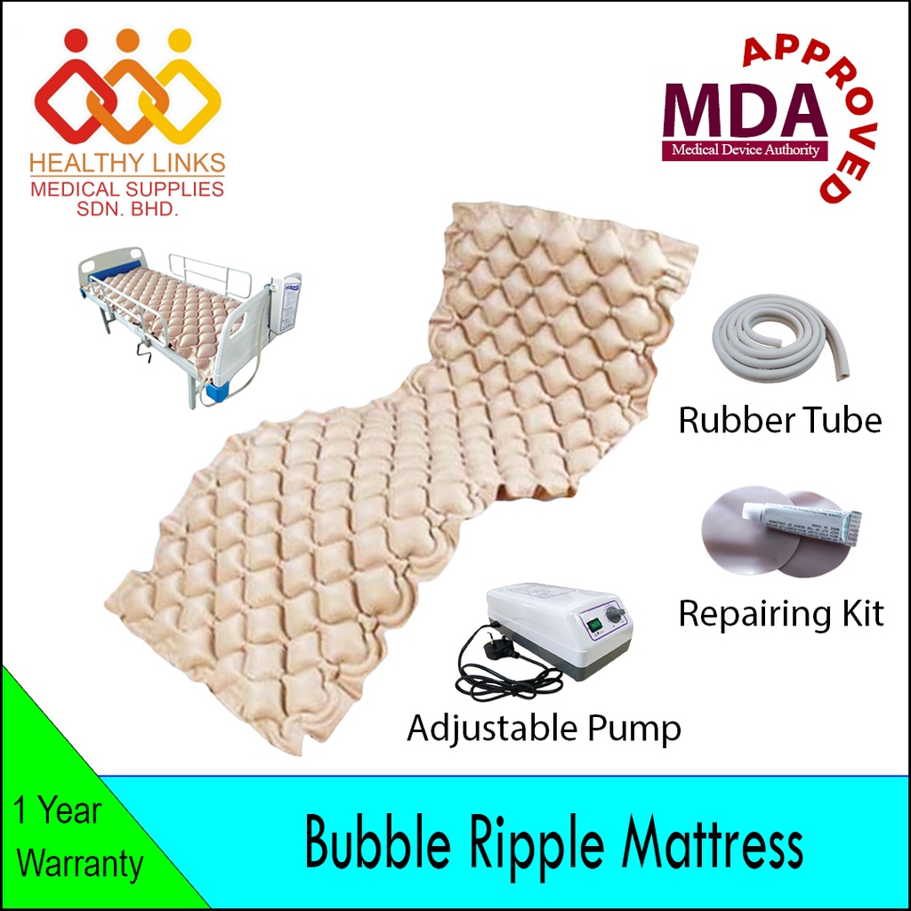 [MDA Approved] Anti-Decubitus Bubble Ripple Mattress With Adjustable ...