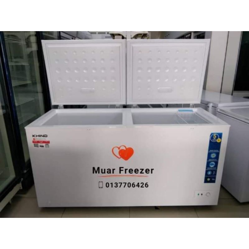 (MUAR FREEZER) KHIND Chest Freezer with Led FZ508 508 liter | Shopee ...