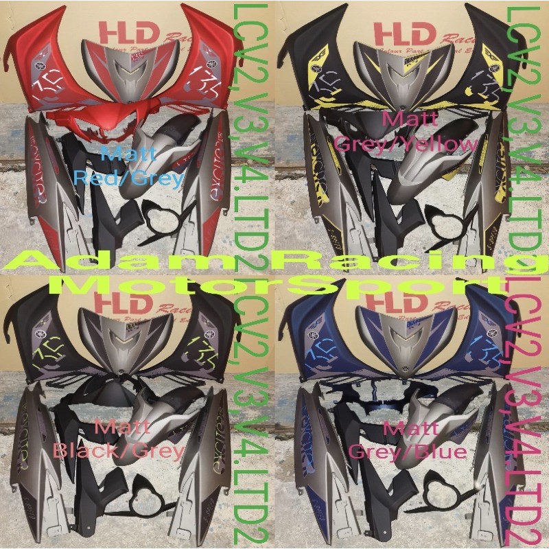 Ready Stock Genuine HLD Coverset Yamaha LC135 V2 V3 LTD2 (Limited ...