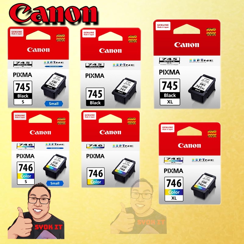 CANON PG-745 745S 745XL 745 / CANON CL-746 746S 746XL 746 INK CARTRIDGE ...