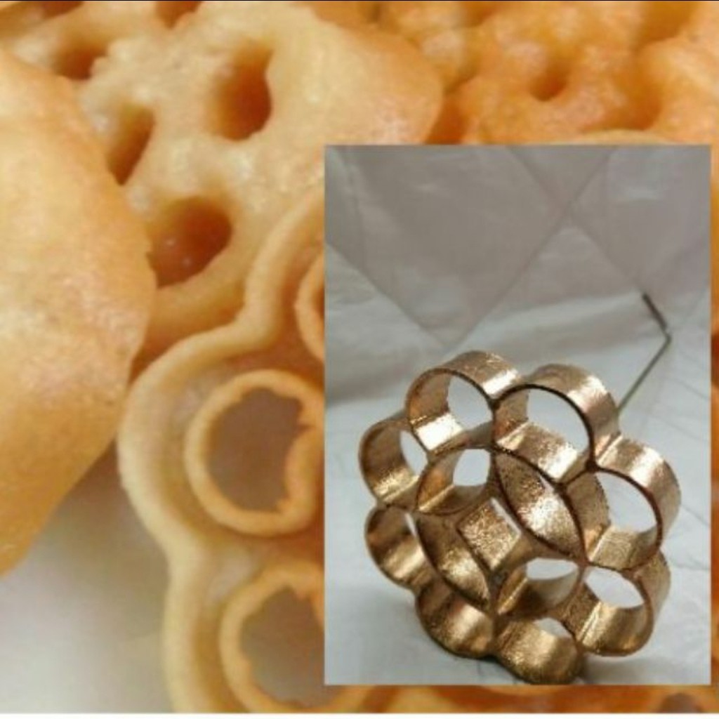 Acuan kuih Loyang Tembaga /Rose Cookies Mould /Loyang Honeycomb ...
