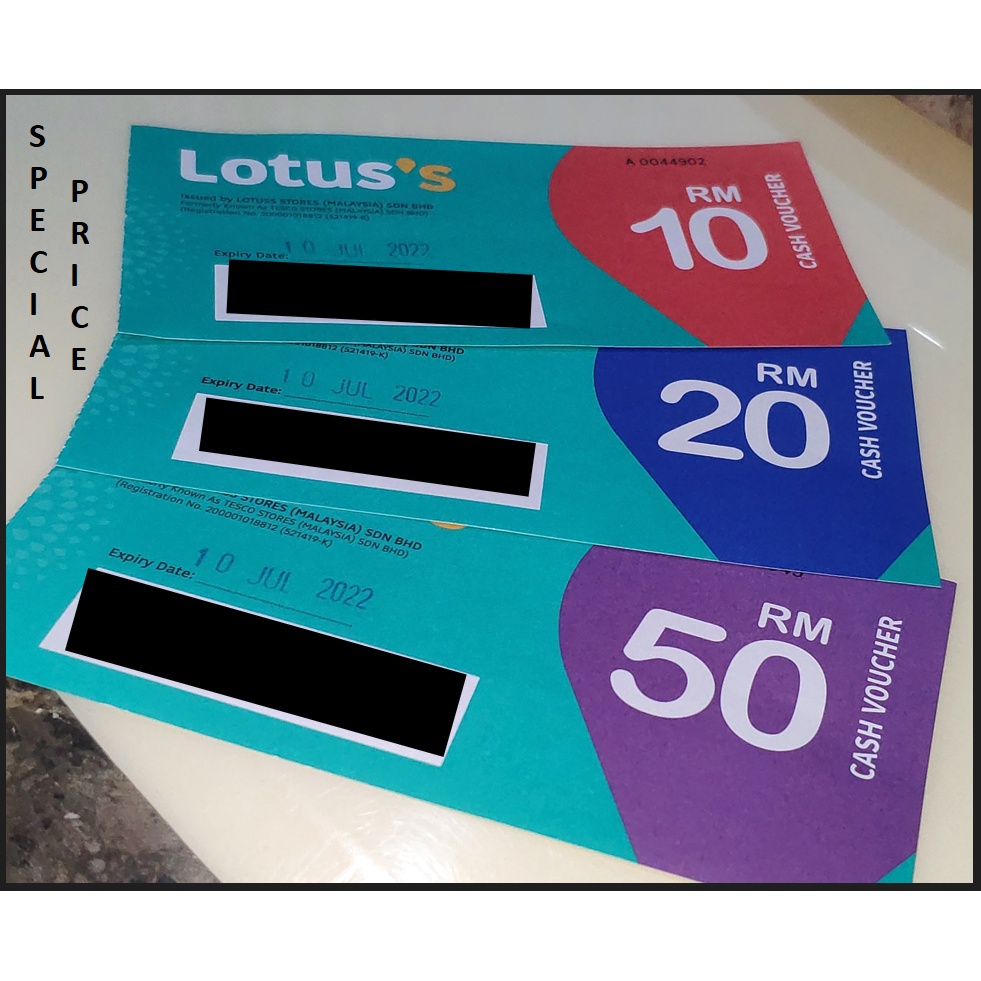 Lotus Voucher (RM10 or RM20 or RM50) For sale!!! (Previously knows as ...